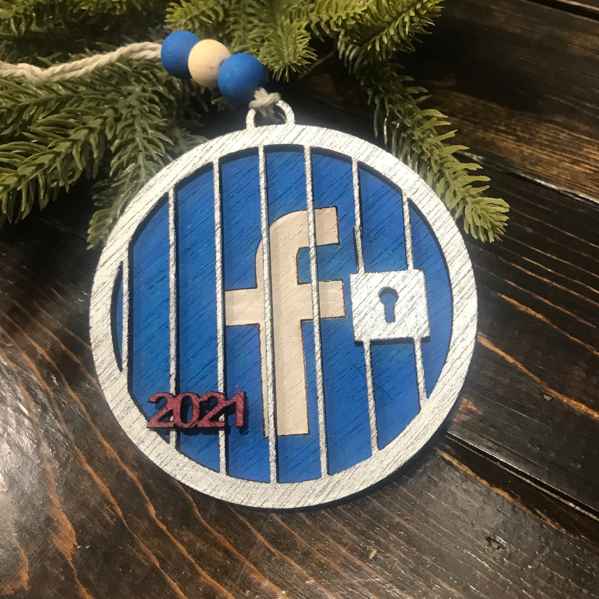 Facebook Jail Ornament – Dandelion Designs